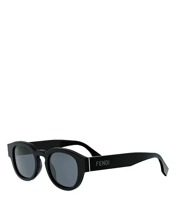 Fendi Signature Pantos 48mm Sunglasses - Black/smoke