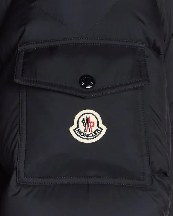 Moncler Bretagne Short Down Parka - Blue