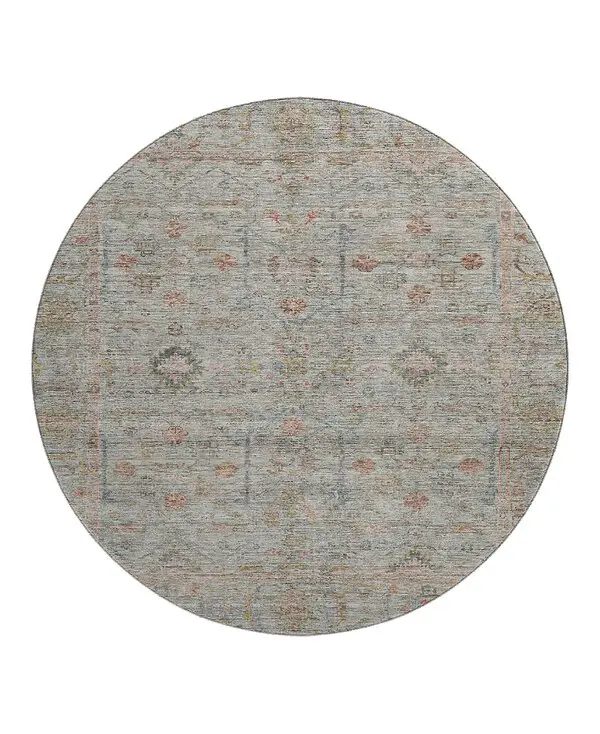 DALYN RUG COMPANY Dalyn Ravenna Washable Rn5 Round Area Rug, 8' X 8 - Taupe