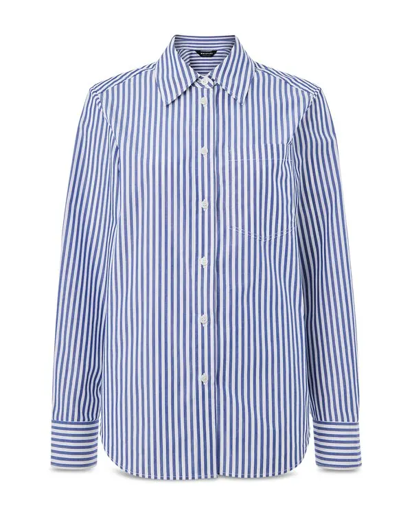Whistles Relaxed Fit Striped Shirt
