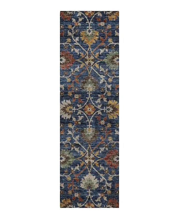 DALYN RUG COMPANY Silk Road Sr4 Runner Area Rug, 2'3x7'6 - Navy