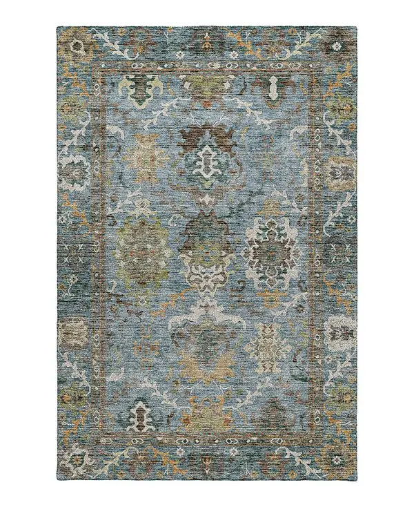 DALYN RUG COMPANY Silk Road Sr8 Area Rug, 8'0x10'0 - Blue/gold