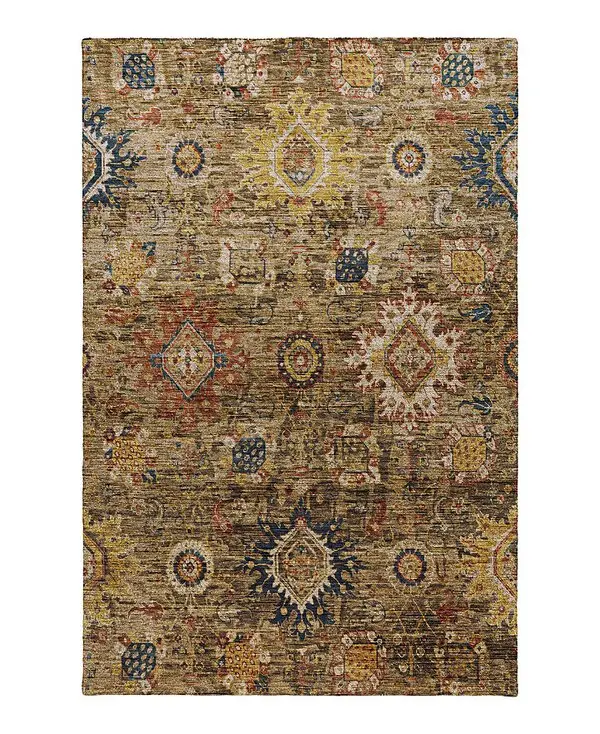 DALYN RUG COMPANY Silk Road Sr9 Area Rug, 8'0x10'0 - Camel/blue