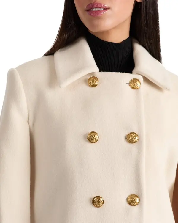 Alice + Olivia Reynalda Cape Jacket - Off White