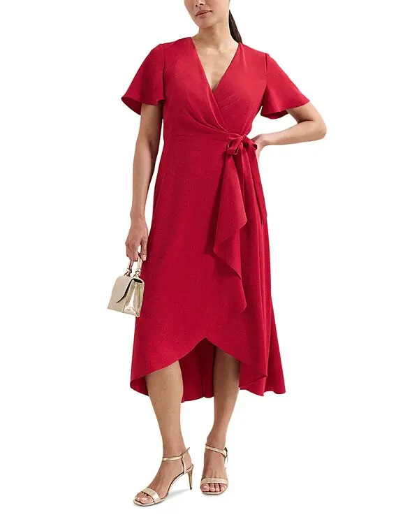 PHASE EIGHT Julissa Wrap Dress - Red