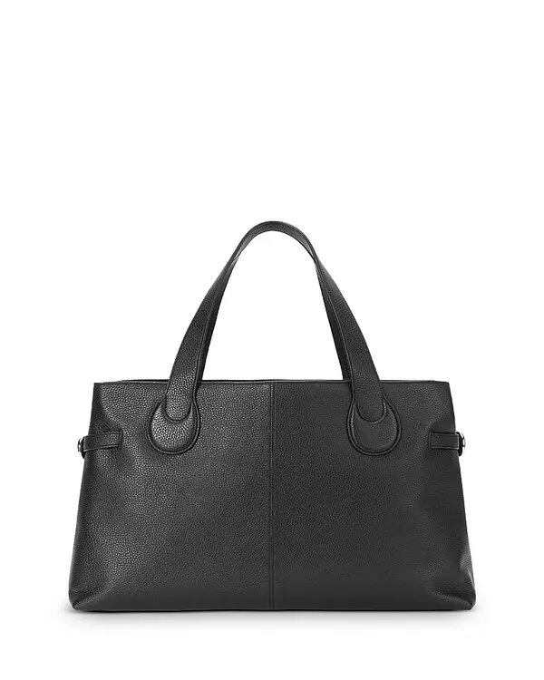 Staud Piper Suede Tote - Black
