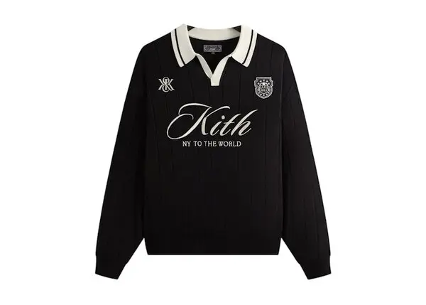Kith Rugby Pullover Sweater - Black