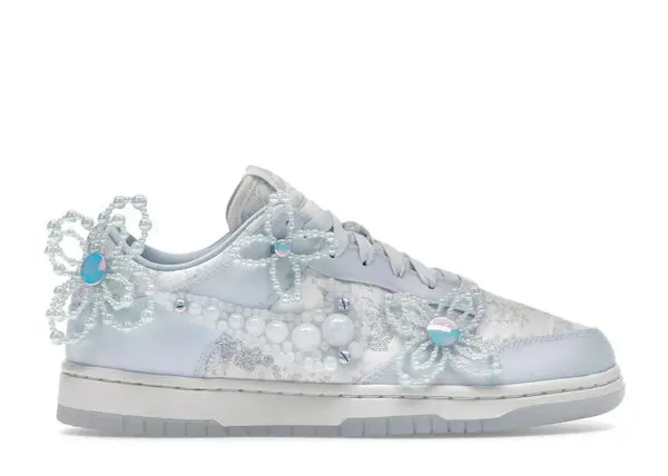 Nike Dunk Low Susan Fang Artist Collection Sneakers - Summit White/wolf Grey/hydrogen Blue