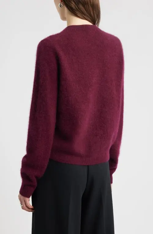 Nordstrom Brushed Cashmere Cardigan - Burgundy Field