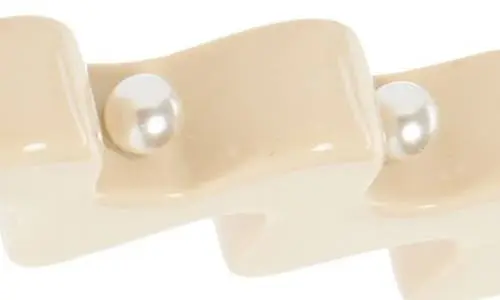 Alexandre De Paris Imitation Pearl Headband - Beige