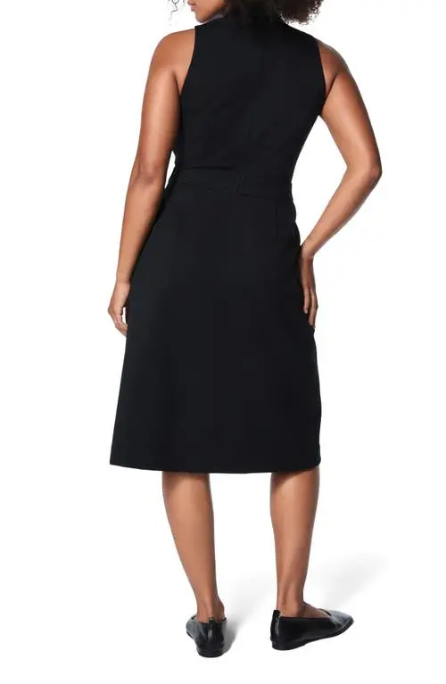 Spanx Belted Sleeveless Ponte Cargo Dress