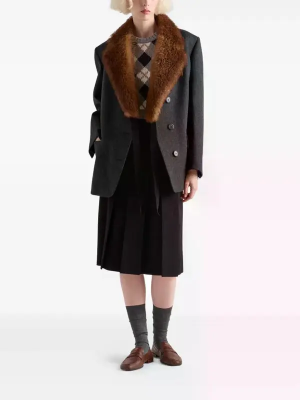 Prada Argyle Knit Sweater