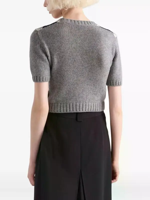 Prada Argyle Knit Sweater