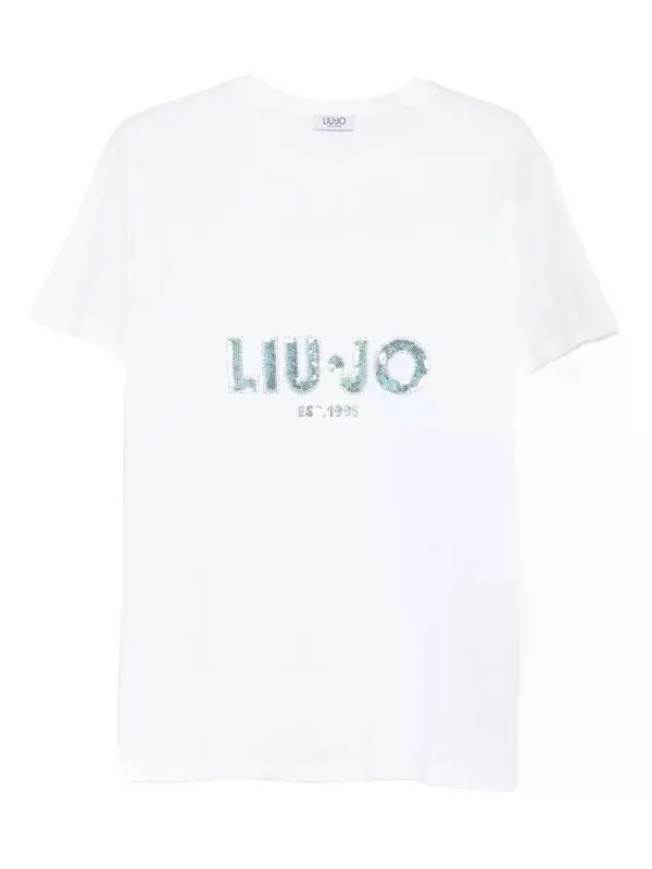 Liu Jo Sequin-embellished T-shirt - White