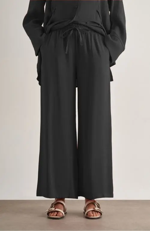 MIZALLE Relaxed Drawstring Pants - Black