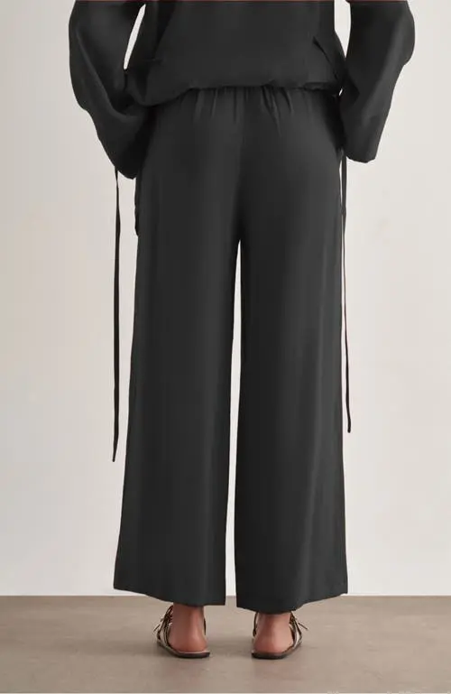 MIZALLE Relaxed Drawstring Pants - Black