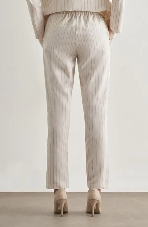 MIZALLE Striped Drawstring Wide Leg Trousers