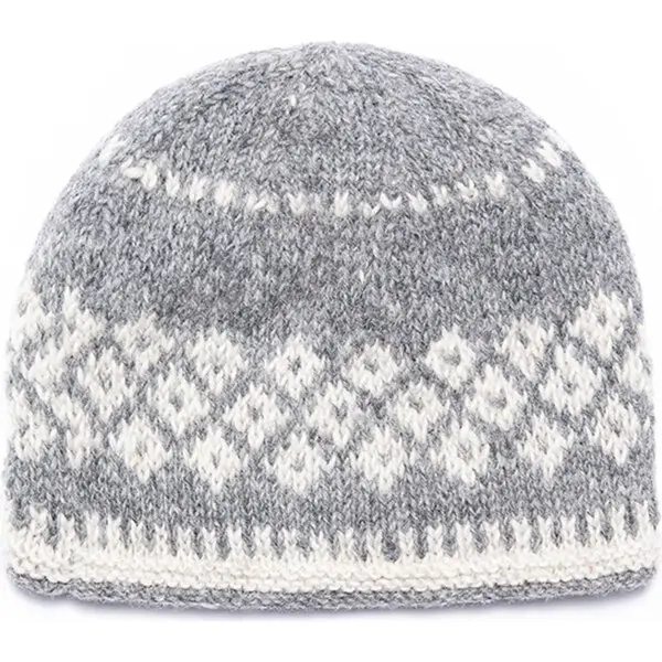 FEELGOODZ Hand-knit Wool Beanie - Ice