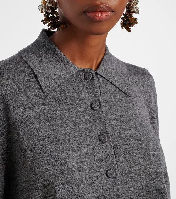 Dries Van Noten Wool Polo Sweater