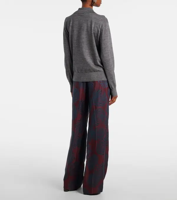 Dries Van Noten Wool Polo Sweater
