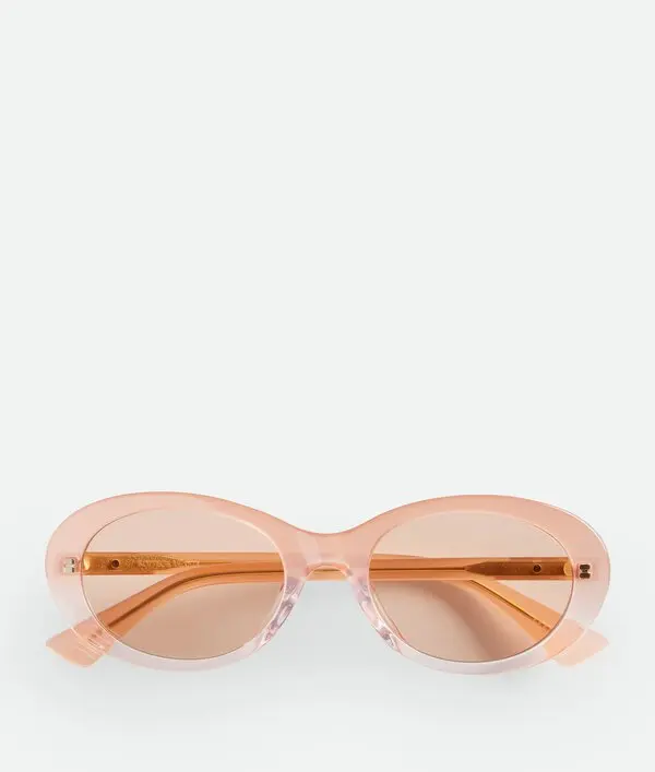 BOTTEGA  VENETA Classic Oval Frame Sunglasses - Pink