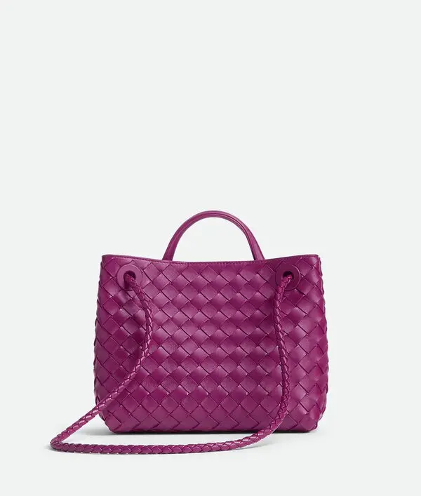 Bottega Veneta Small Intrecciato Andiamo Bag - Beetroot