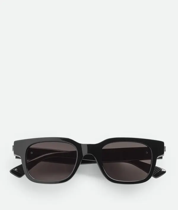 BOTTEGA  VENETA Squared Frame Sunglasses - Black/gray