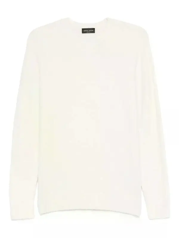 ROBERTO COLLINA Crew-neck Sweater - Neutrals