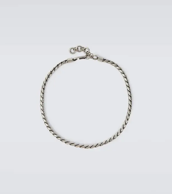 Dries Van Noten Braided Necklace - Silver