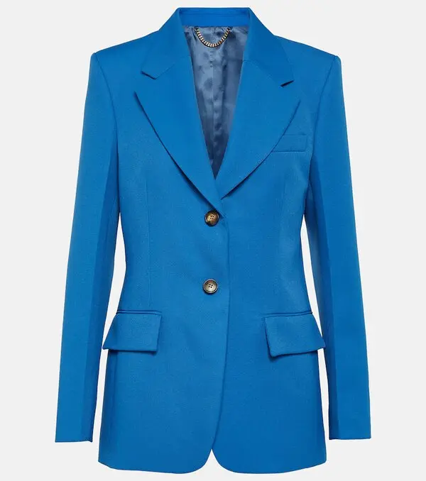 Victoria Beckham Single-breasted Blazer - Blue