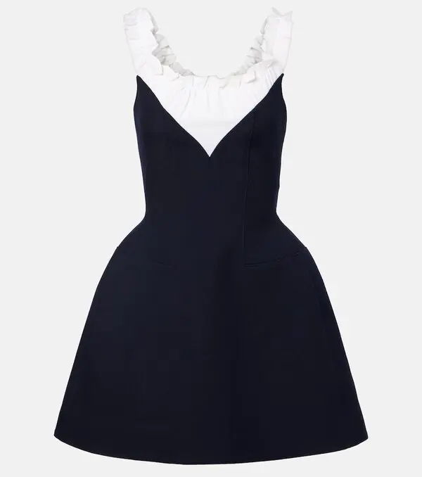 SHUSHU/TONG Pleated Mini Dress - Blue