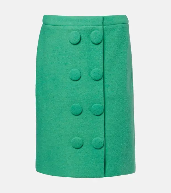 SHUSHU/TONG Bow-detail Cutout Top - Green