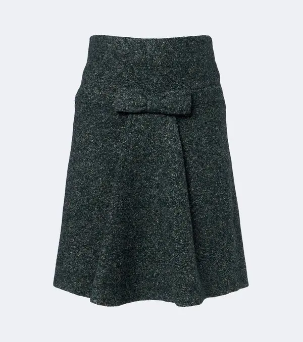 SHUSHU/TONG Bow-detail Cutout Top - Green