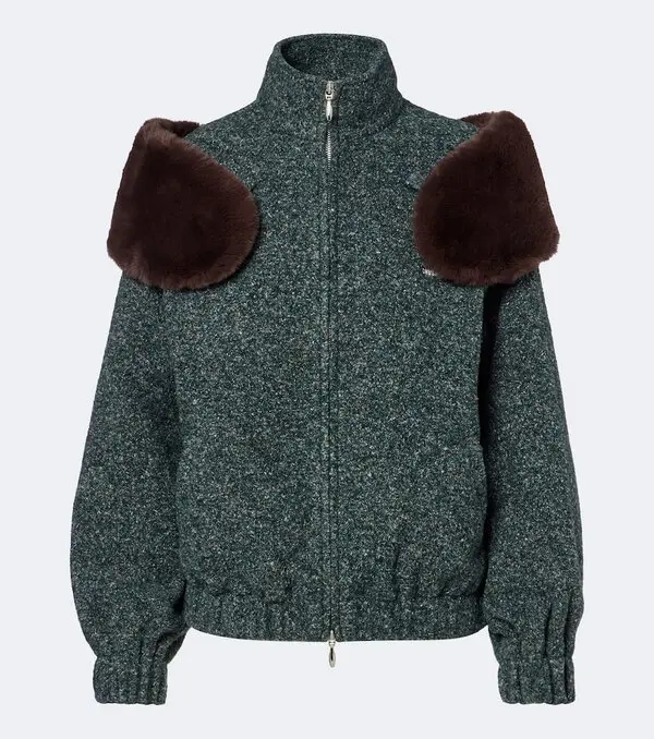 SHUSHU/TONG Bow-detail Cutout Top - Green