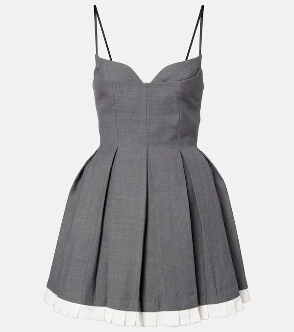 SHUSHU/TONG Bow-detail Cutout Top - Grey