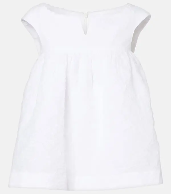 SHUSHU/TONG Knitted Wool-blend Minidress - White