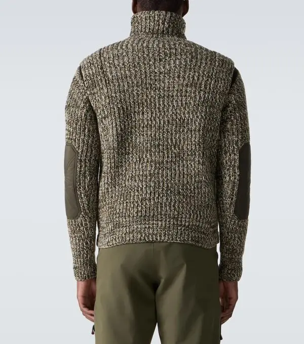 Moncler Virgin Wool Turtleneck Sweater - Green
