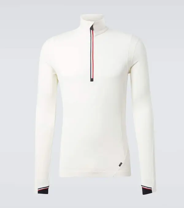 Moncler High Performance Jersey Ski Top - White