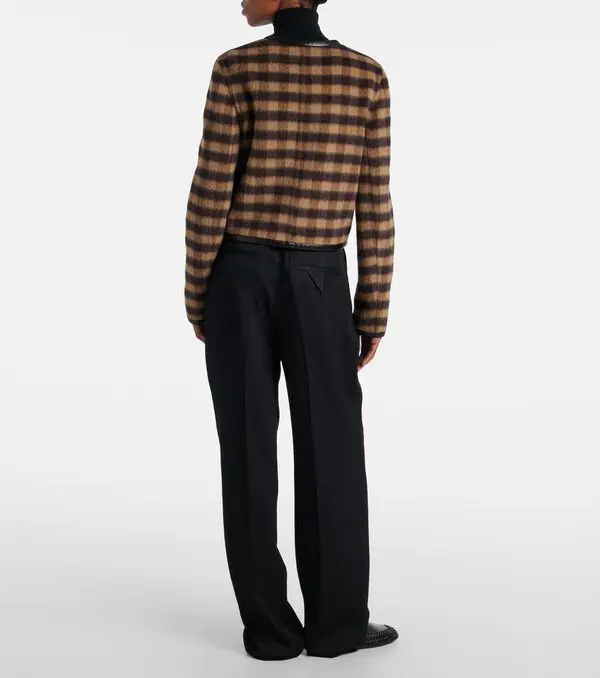 Proenza Schouler Checked Wool-blend Jacket - Brown
