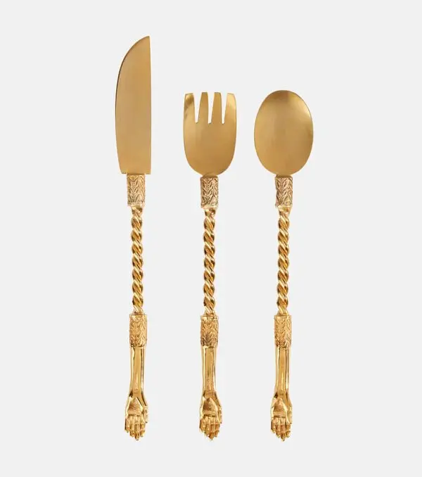 NATALIA CRIADO Plated Cutlery Set - Gold