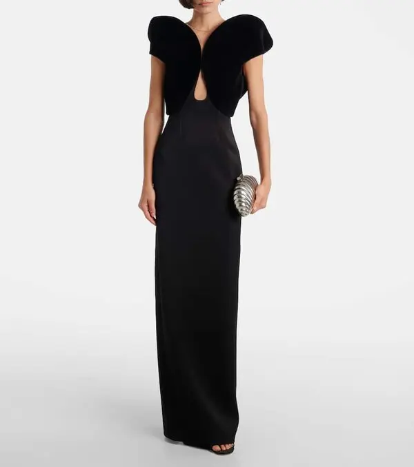 David Koma Satin Gown