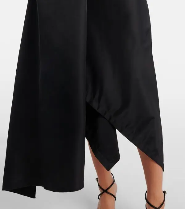 David Koma Sequined Draped Maxi Dress
