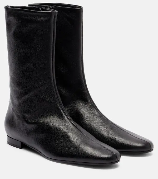 TOTEME Leather Ankle Boots