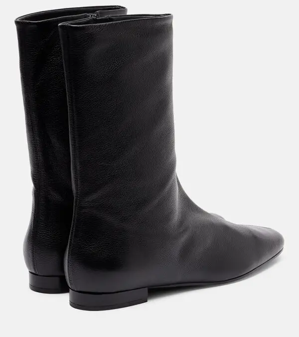 TOTEME Leather Ankle Boots