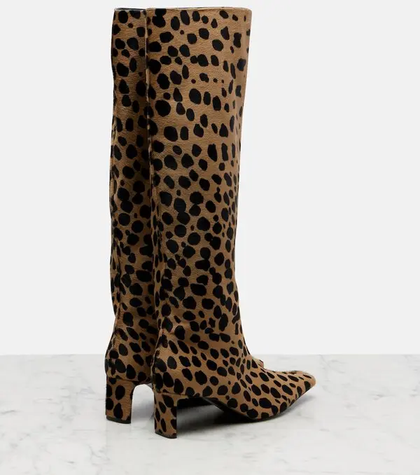 Khaite Ona 55 Calf Hair Knee-high Boots