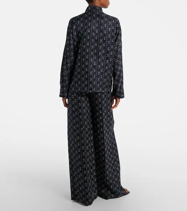 Tory Burch Paisley Jacquard Shirt - Blue