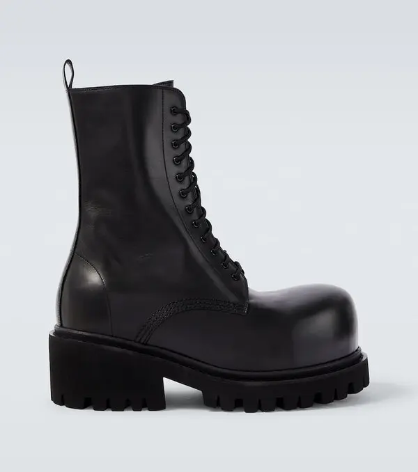 Balenciaga Stomper Leather Boots