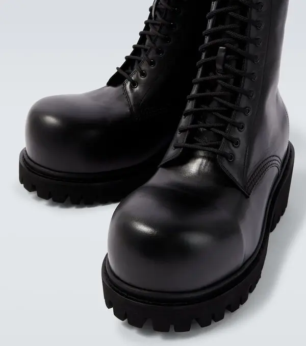 Balenciaga Stomper Leather Boots