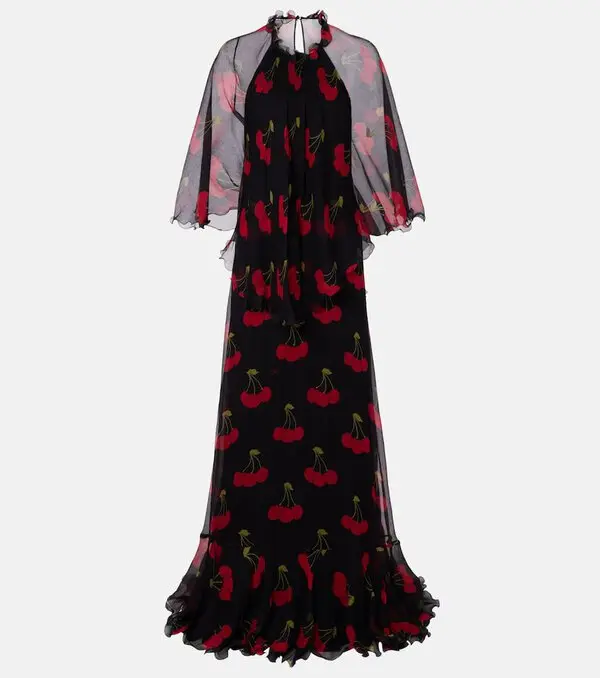 Valentino Garavani Creponne Chiffon Gown
