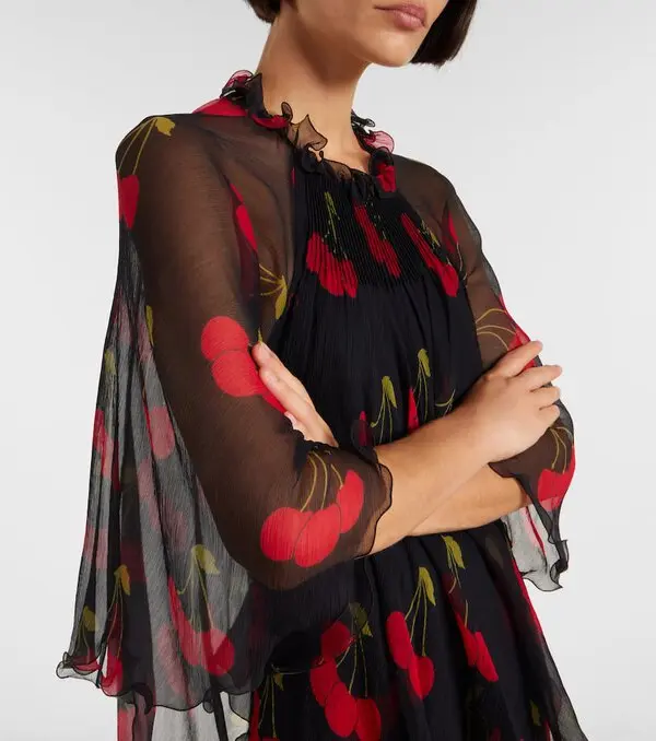 Valentino Garavani Creponne Chiffon Gown